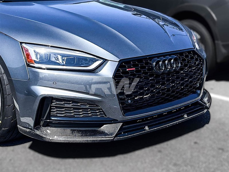 RW Carbon audib8004-RWC Carbon Fiber Front Lip | Lip Only (17-19 Audi ...