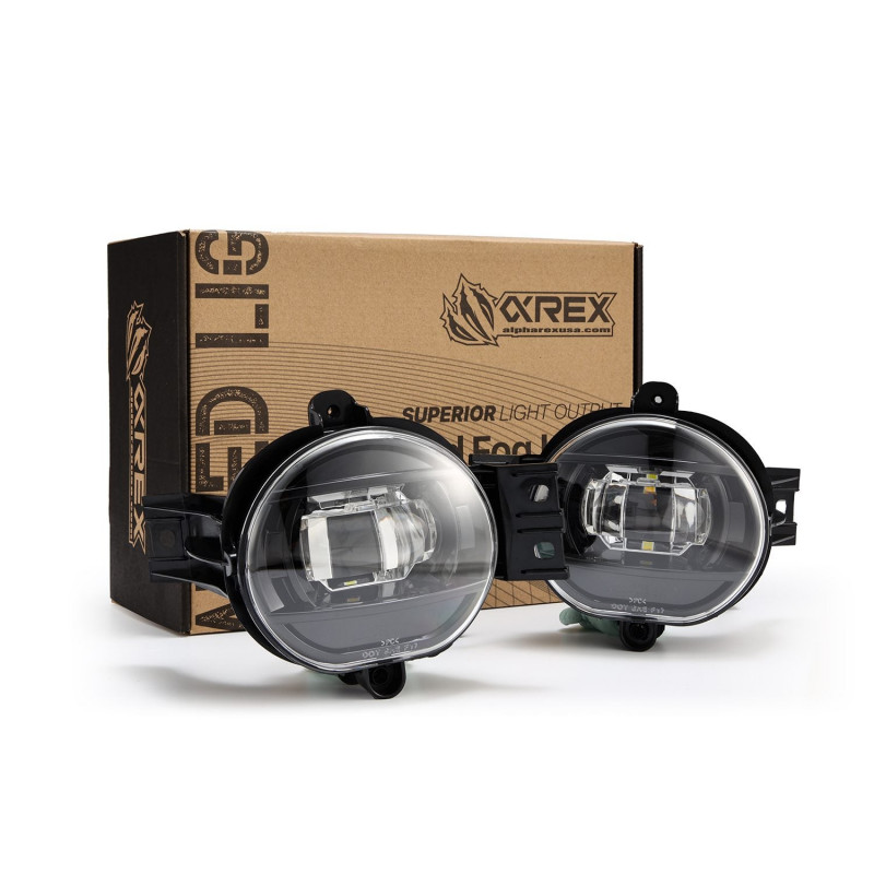AlphaRex ALPHA-210005 DoubleTap Dual Color LED Projector Fog Lights ...
