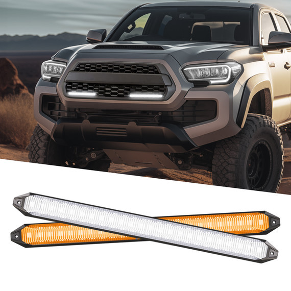 XKGlow XK041029-22 Universal Switchback LED Grill Light Bar | Animated ...