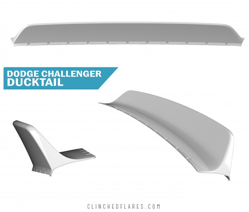 Clinched CF-duck-chal Dodge Challenger Ducktail Spoiler | Fitment ...