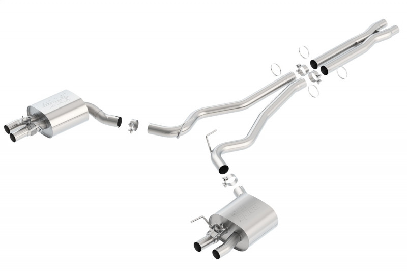 Borla 140684-BORLA Cat-Back Exhaust System ATAK | 2.75" Inlet to 2.5 ...