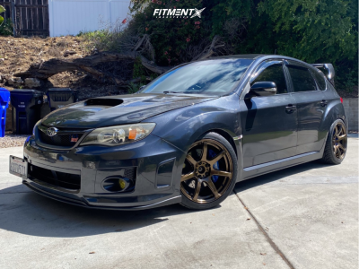 2010 Subaru WRX STI Base with 18x9.5 Work Emotion T7r and Federal ...