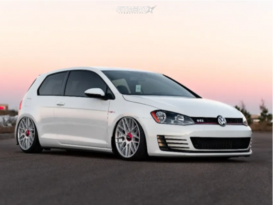 2016 Volkswagen GTI S with 19x8.5 Rotiform Rse and Nitto 215x35 on Air ...