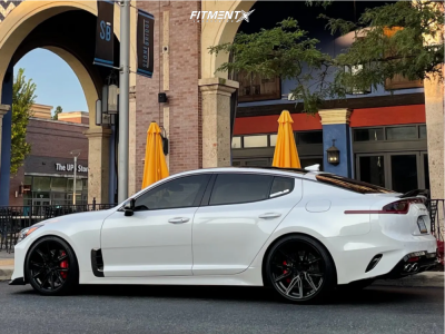 2019 Kia Stinger GT1 with 20x9 Niche Gemello and Continental 245x35 on Lowering Springs ...