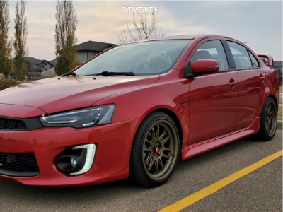 2017 Mitsubishi Lancer with 18x8.5 35 Aodhan Ah07 and 225/40R18 Sailun ...