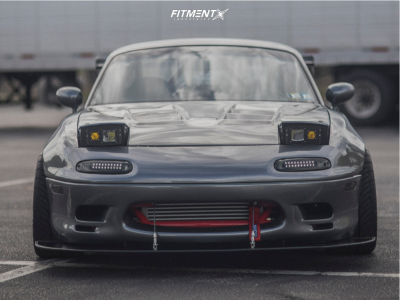 1997 Mazda Miata Base with 15x9 Rota Rkr and Maxxis 245x45 on Coilovers ...