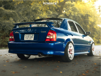2001 Mazda Protege MP3 with 17x9 MST Mt01 and Nitto 205x45 on Coilovers ...