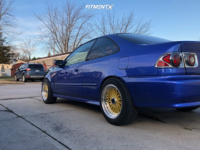 1999 Honda Civic Si with 16x8 Vors Vr3 and Nankang 205x55 on Coilovers ...
