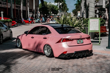 2014 Lexus IS250 Base with 18x9.5 ESR CS11 and Goodyear 225x40 on Air ...