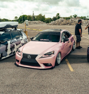 2014 Lexus IS250 Base with 18x9.5 ESR CS11 and Goodyear 225x40 on Air ...