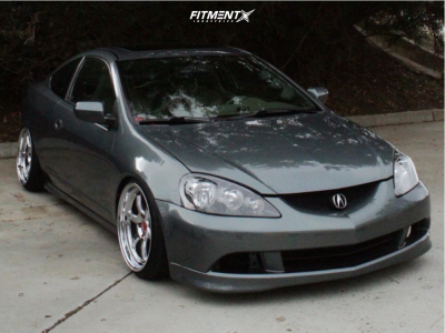 2006 Acura RSX Base with 18x9.5 Kansei Roku and Delinte 215x35 on ...
