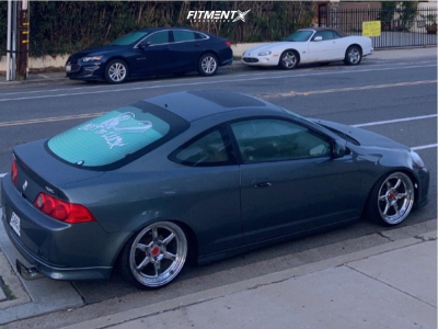 2006 Acura RSX Base with 18x9.5 Kansei Roku and Delinte 215x35 on ...