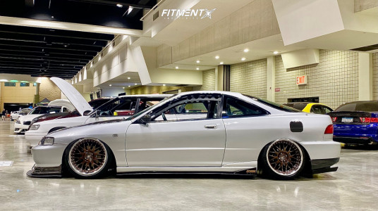 1999 Acura Integra LS with 17x8.5 Work Vs Xx and Federal 205x40 on Air ...