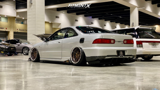 1999 Acura Integra LS with 17x8.5 Work Vs Xx and Federal 205x40 on Air ...