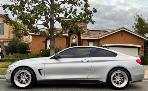 2015 BMW 428i Base with 18x9.5 Aodhan Ds08 and Continental 255x40 on ...