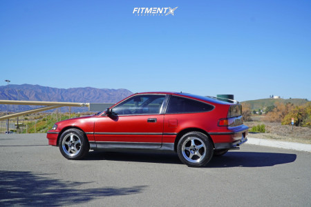 1991 Honda CRX Base with 15x6.5 AVID1 AV8 and Falken 195x55 on Stock ...