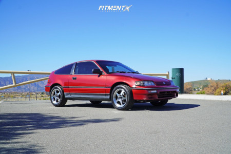 1991 Honda CRX Base with 15x6.5 AVID1 AV8 and Falken 195x55 on Stock ...