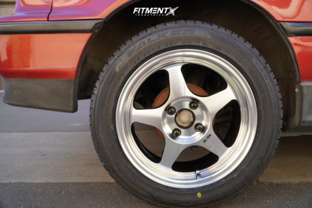 1991 Honda CRX Base with 15x6.5 AVID1 AV8 and Falken 195x55 on Stock Suspension | 2045743 ...