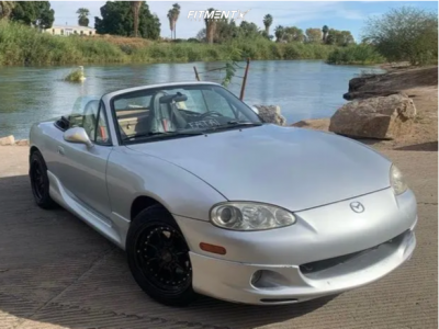 2001 Mazda Miata SE with 15x8 XXR 002.5 and Hankook 195x55 on Stock ...