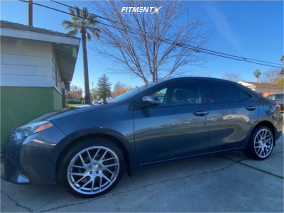 2016 Toyota Corolla L with 18x8.5 Anovia Elder and Yokohama 225x40 on ...