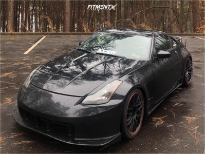 2004 Nissan 350Z Touring with 19x8.5 Tenzo Type R and Hankook 245x35 on ...