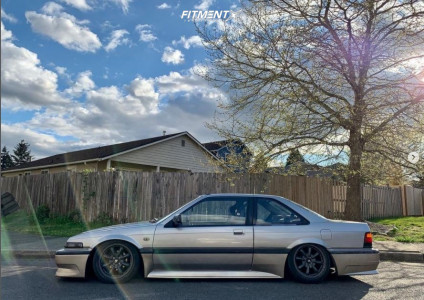 1989 Honda Accord LXi with 16x7 Enkei Compe and Yokohama 205x45 on Air ...