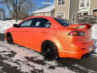 2009 Mitsubishi Lancer Ralliart with 18x8.5 Enkei Raijin and Firestone ...