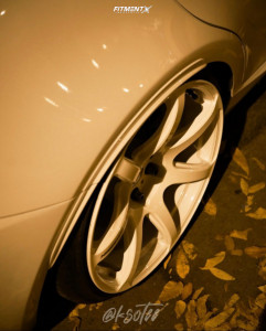 2016 Lexus IS200t F Sport with 18x9.5 Work Emotion T7r and Accelera ...