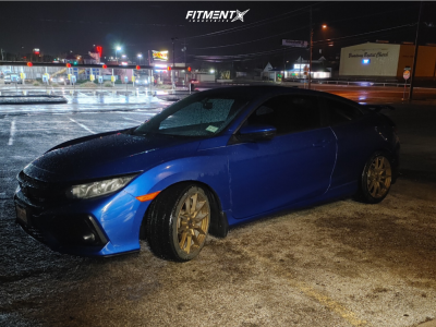 2017 Honda Civic Si with 18x8.5 Option Lab R716 and Falken 235x40 on ...