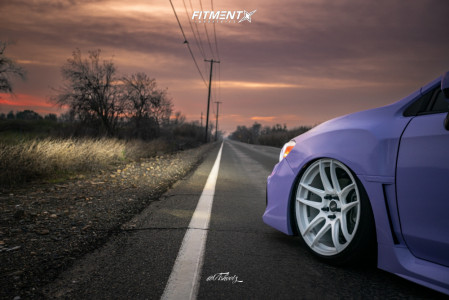 2021 Subaru WRX Premium with 19x9.5 ESR Cs8 and Firestone 235x35 on Air ...