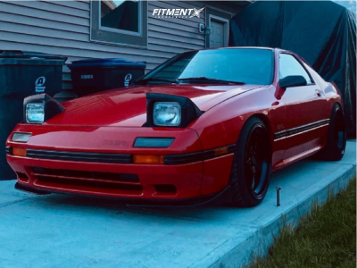 1987 Mazda RX-7 Base with 17x8.5 Rays Engineering MS01 and Nexen 225x45 ...