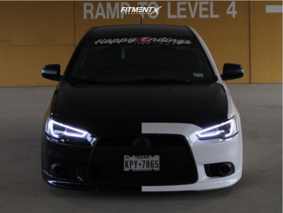2013 Mitsubishi Lancer GT with 18x8.5 Heritage Kokoro Monoc and ...