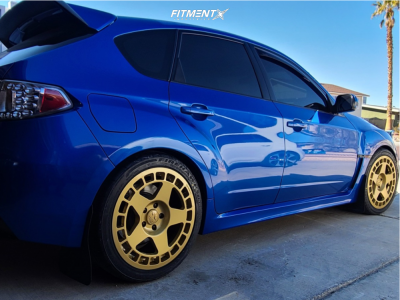 2008 Subaru Impreza WRX with 18x8.5 Fifteen52 Turbomac and Firestone ...