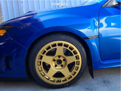 2008 Subaru Impreza WRX with 18x8.5 Fifteen52 Turbomac and Firestone ...