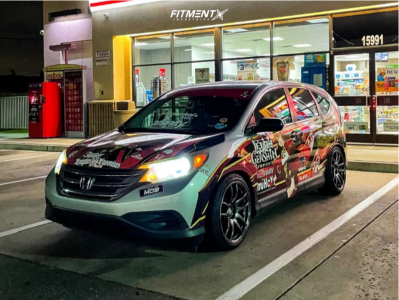 2013 Honda CR-V LX with 19x9.5 ESR Sr08 and Continental 235x40 on ...