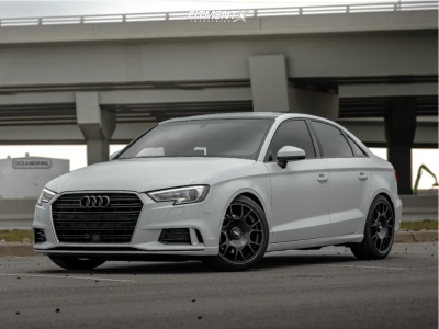 2017 Audi A3 Premium with 18x8.5 Rotiform Tuf-r and Lionhart 225x45 on Lowering Springs ...