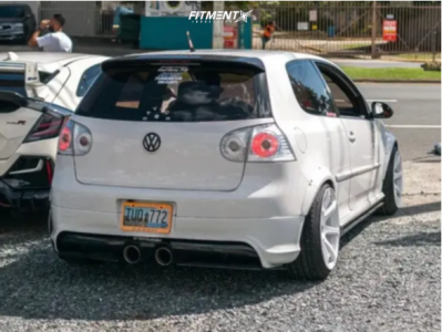 2007 Volkswagen Rabbit 2.5 with 18x10.5 Work Emotion T7r and Accelera ...