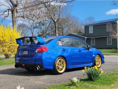 2020 Subaru WRX STI Base with 18x8.5 Enkei RPF1 and Continental 245x40 ...