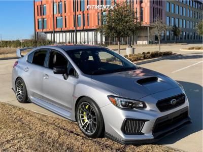 2019 Subaru WRX STI Base with 18x9.5 AVID1 AV20 and Vercelli 245x40 on ...