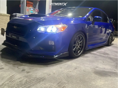 2017 Subaru WRX with 18x8.5 35 Aodhan Ds02 and 255/35R18 Continental ...