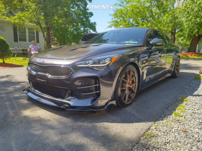 2019 Kia Stinger GT with 19x8.5 Aodhan Aff7 and Ohtsu 235x35 on Stock Suspension | 2192027 ...
