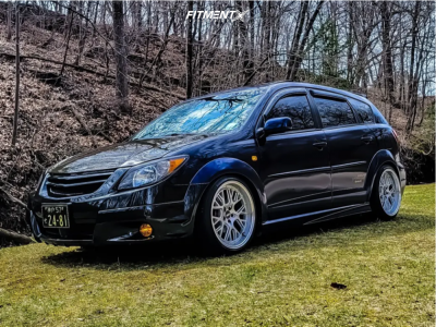 2004 Pontiac Vibe with 18x9.5 22 ESR Cs11 and 225/40R18 Nitto Neo Gen ...