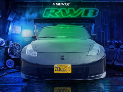 2004 Nissan 350Z Touring with 18x8.5 Flow One Race Spec F3 and Falken ...