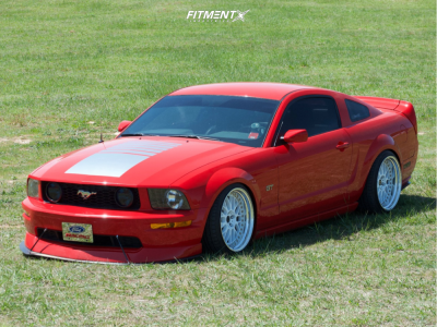 2006 Ford Mustang GT with 19x9.5 Work VS XX and Nitto 225x35 on Air ...