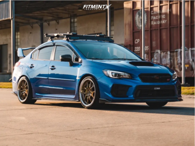 2021 Subaru WRX STI Limited with 19x9.5 Option Lab S718 and Michelin ...