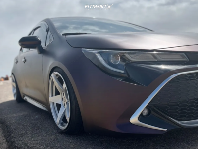 2020 Toyota Corolla XSE with 18x9.5 Heritage Imola Monoc and Goodtrip ...