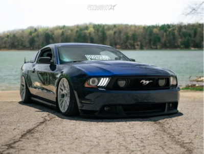 2012 Ford Mustang Base with 19x9.5 ESR Rf11 and Lexani 235x35 on Air ...