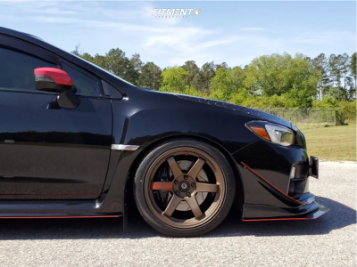 2015 Subaru WRX STI Base with 18x9.5 Volk Te37sl and Yokohama 265x35 on Coilovers | 2220139 ...