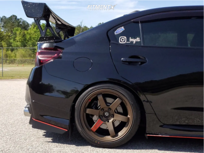 2015 Subaru WRX STI Base with 18x9.5 Volk Te37sl and Yokohama 265x35 on Coilovers | 2220139 ...