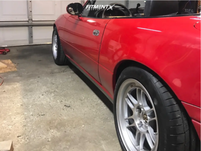 1990 Mazda Miata Base with 15x8 Enkei Rpf1 and Continental 205x50 on Coilovers | 2236215 ...